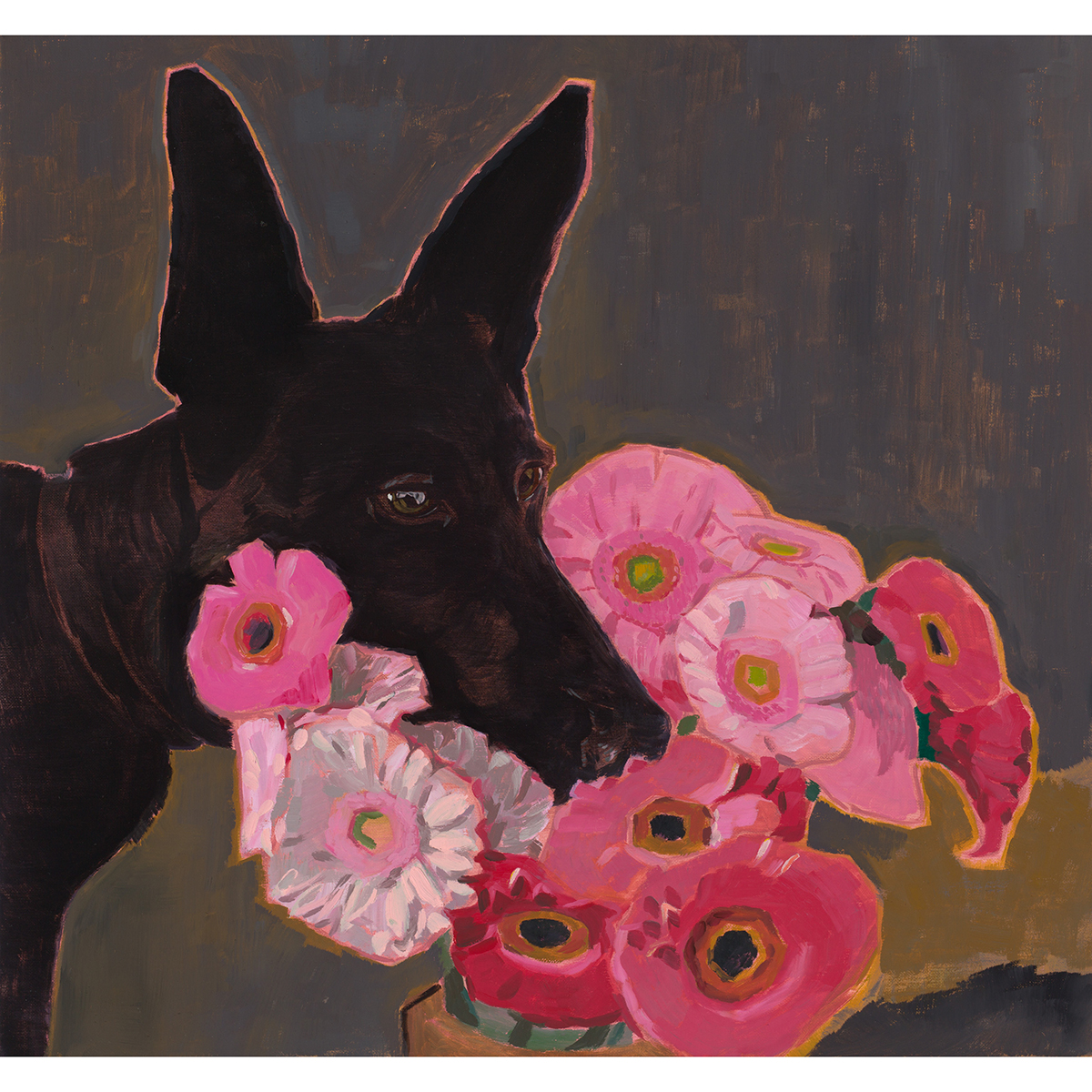Alke and Gerberas - Archival Pigment Print A3 - Jesse Dayan